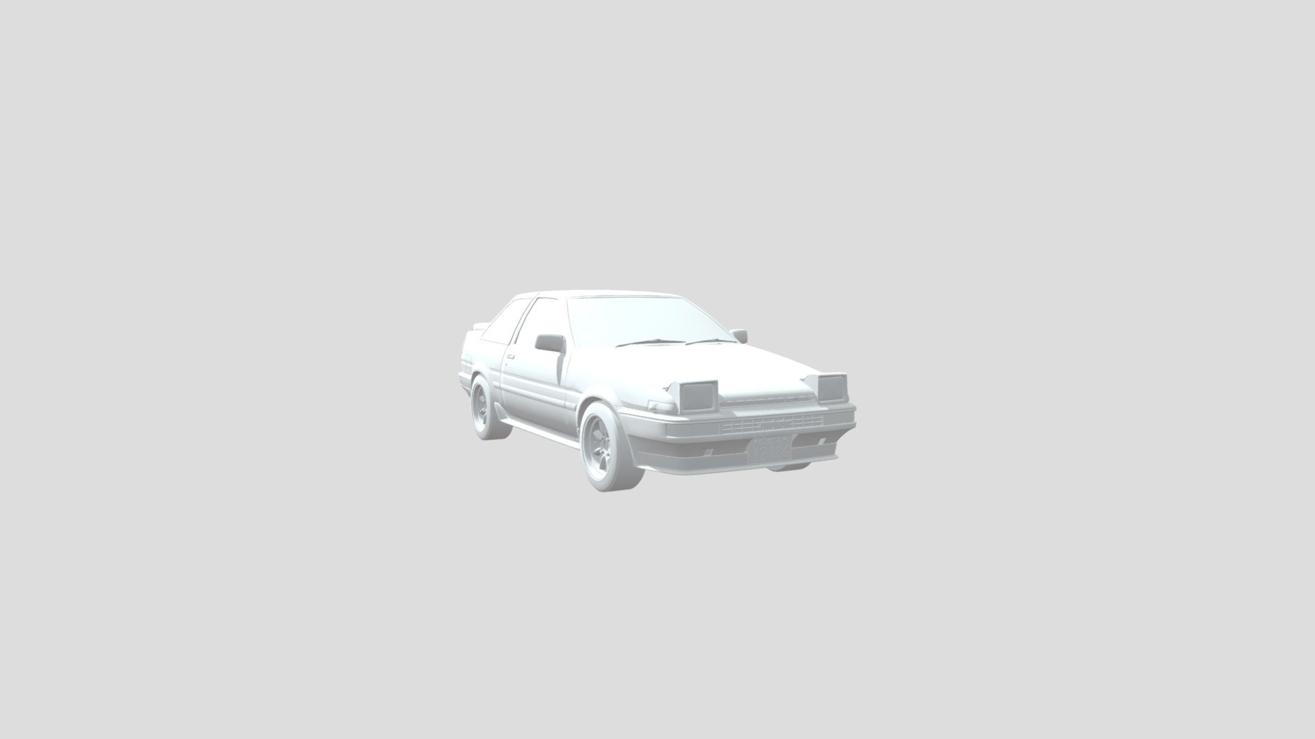 Shinji inui's Toyota ae86 coupe - Download Free 3D model by Gachalance ...
