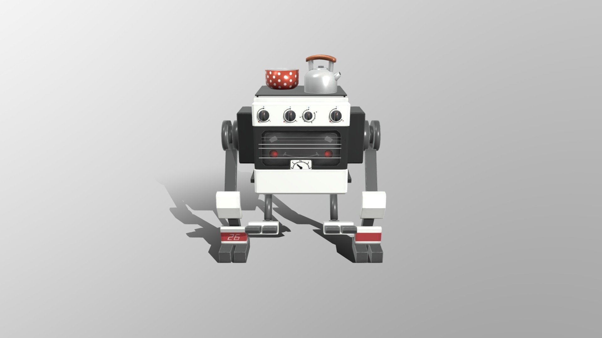 Robot stove - 3D model by Ilse van der Tempel (@tribbli) [135a14a ...