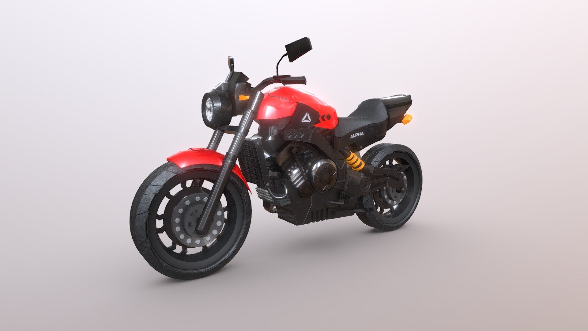 Motorcycle - Download Free 3D model by eriklys [135b505] - Sketchfab