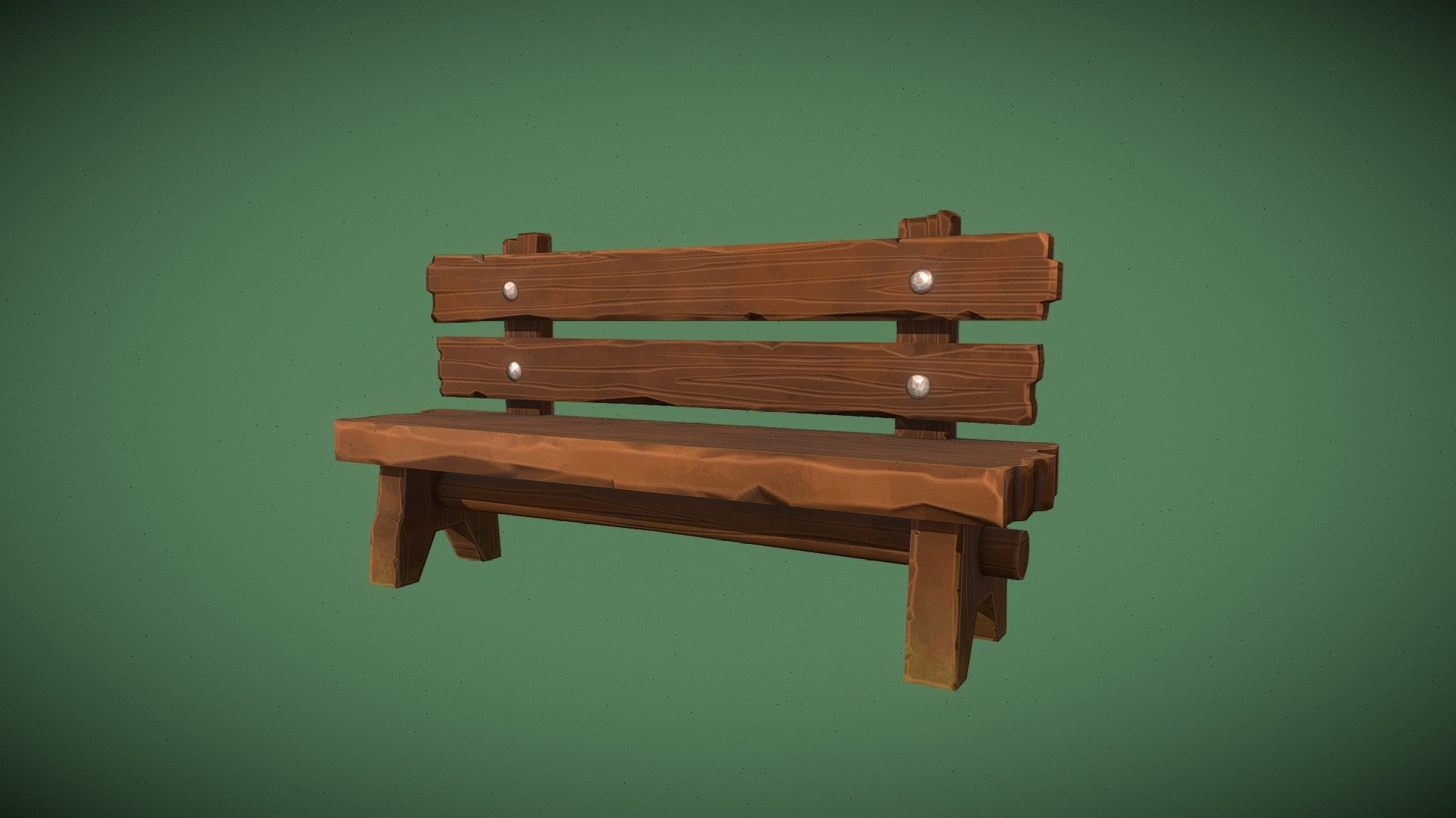Stylized old bench - 3D model by saraylealg [135c4c8] - Sketchfab