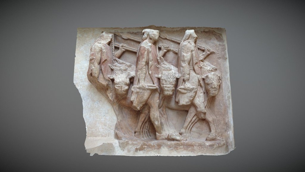 Metopes of the sikyonian thesaurus - 3D model by gpavlid [135ea8e ...