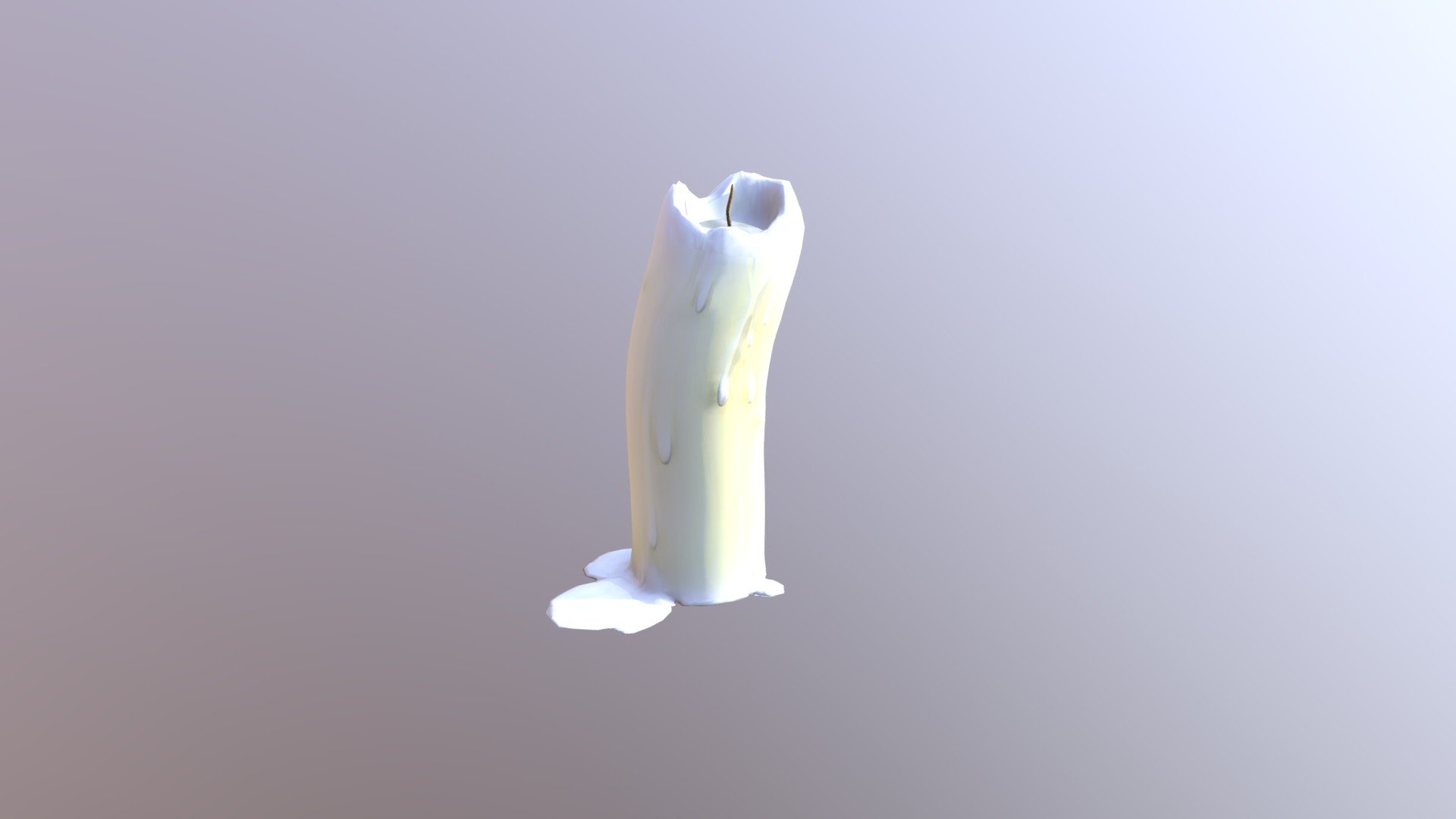Candle Low Poly - 3D model by b1z [1362da5] - Sketchfab