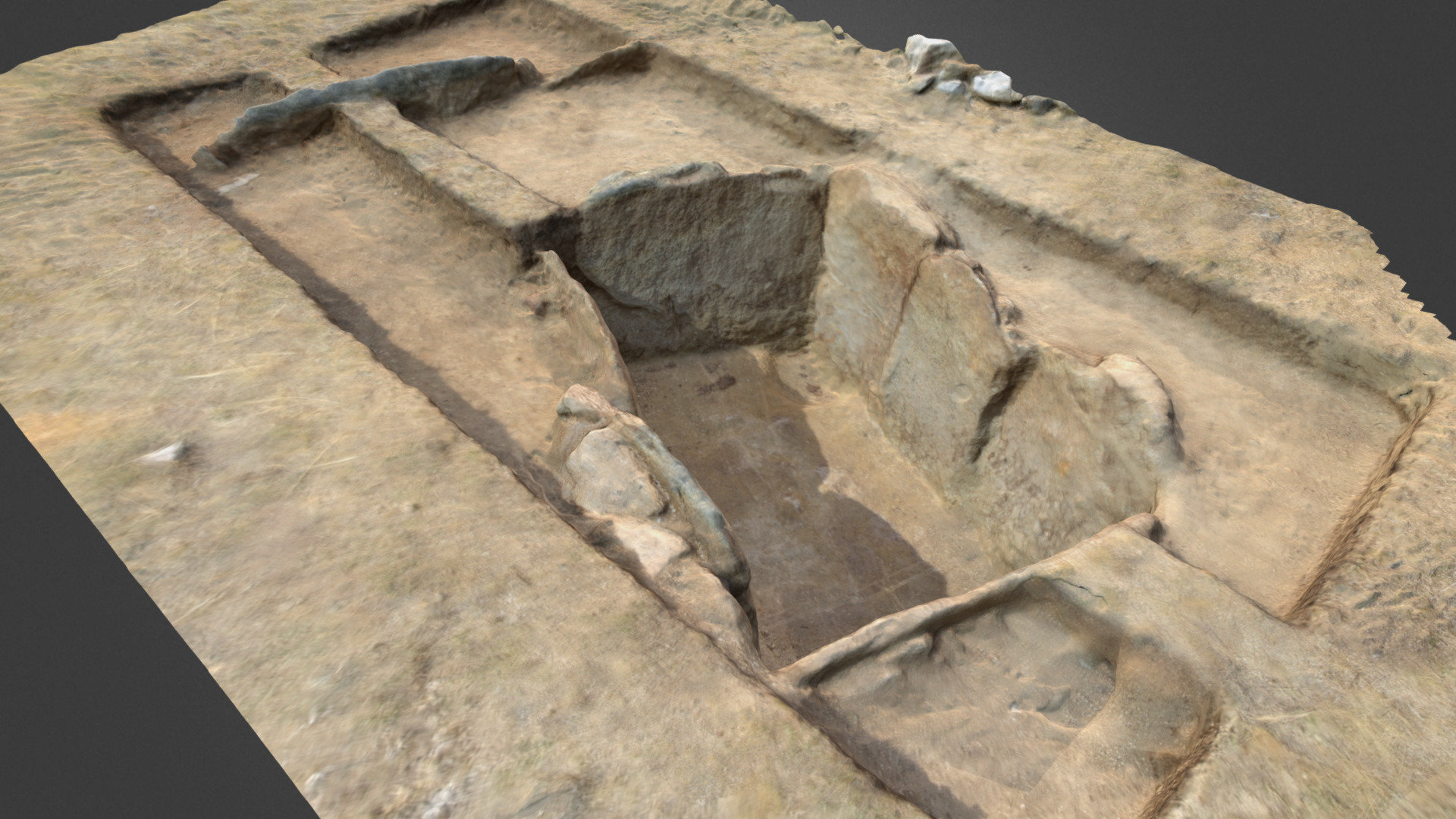 Burial ground (stone box) - 3D model by Archaeological Expertise ...