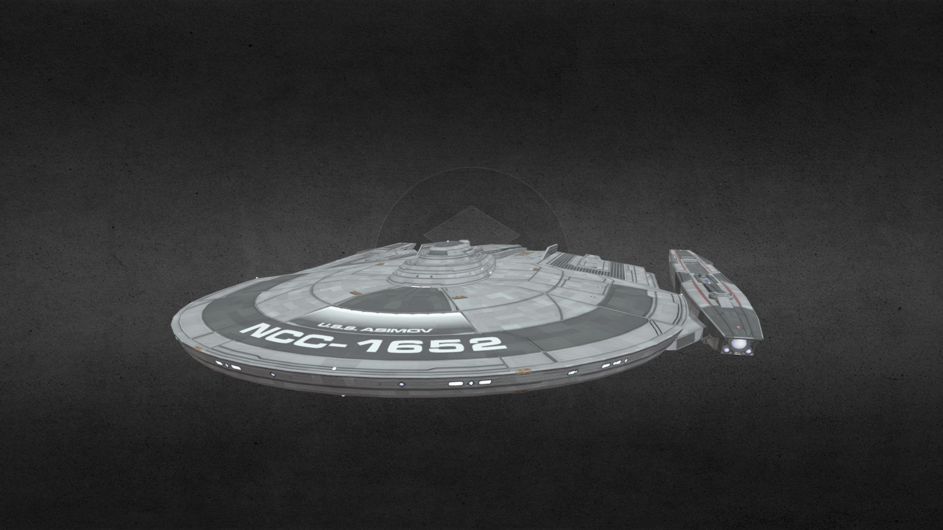 USS Asimov - (Malachowski Class) - 3D model by Brandon Chandler ...