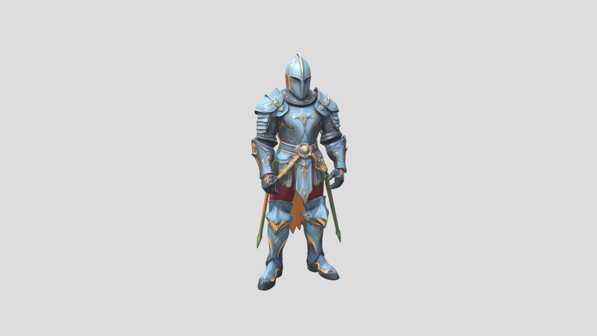 Fantasy Knight - Download Free 3D model by illustros [1363dc1] - Sketchfab