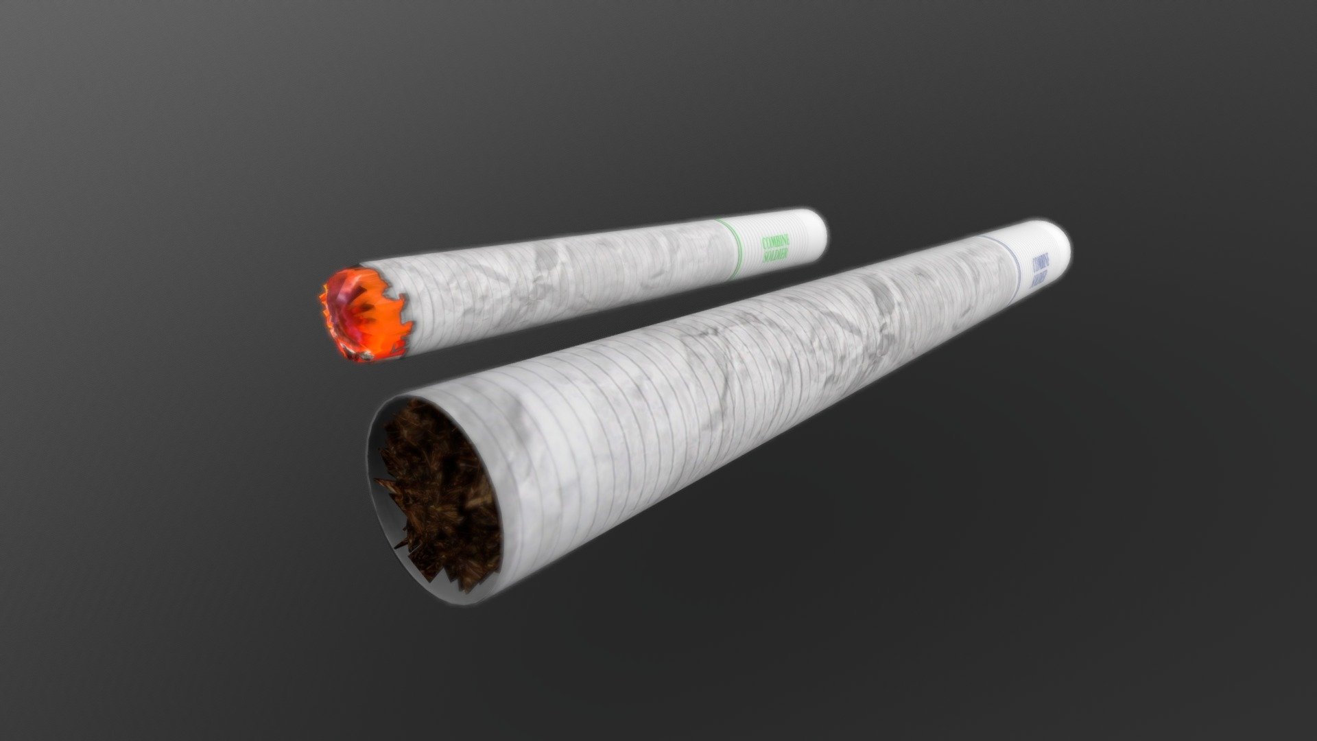 Cigarette - 3D model by combine_soldier [1365016] - Sketchfab
