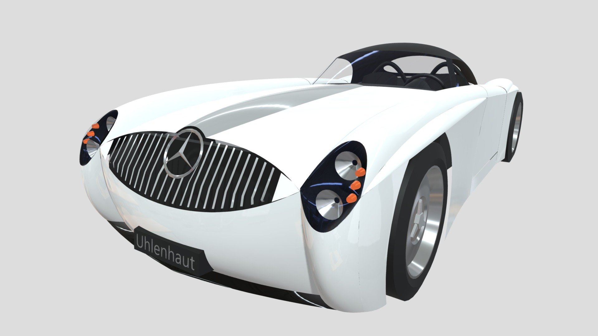 Mercedes Benz SLZ - 3D model by Carrozze DÄULARI (@alhertenberger ...