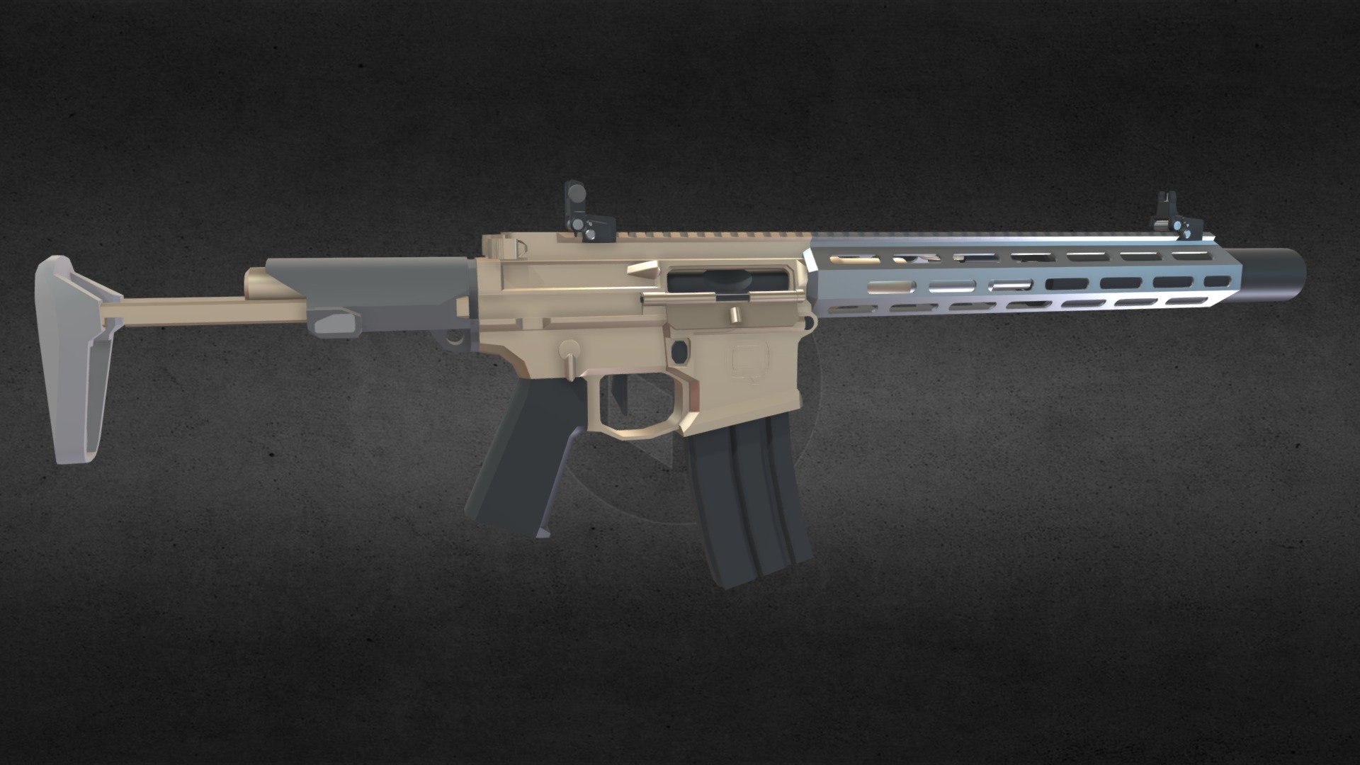 Honey Badger by Q - Download Free 3D model by Vasily (@3D-Models-Geek ...
