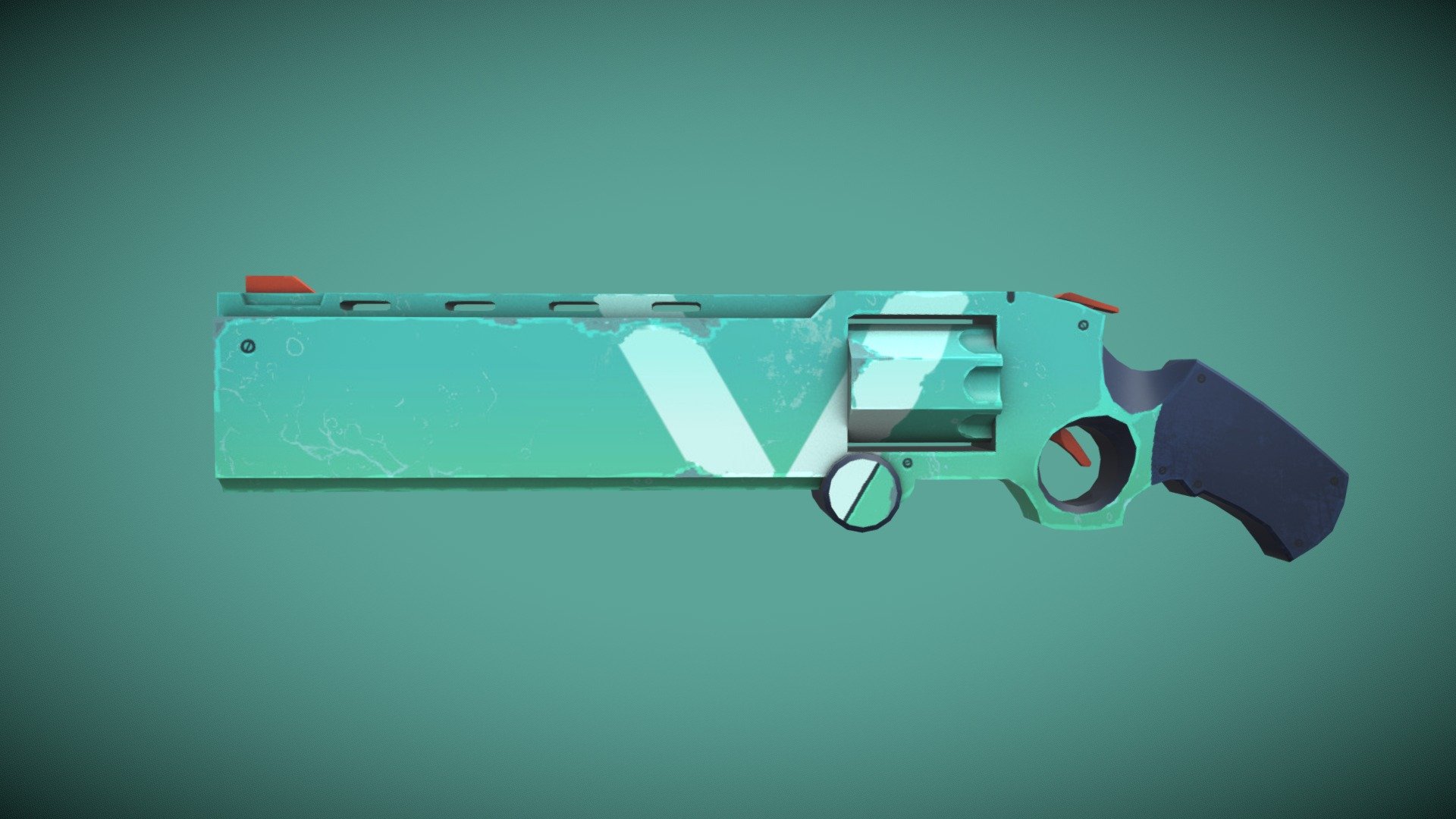Stylized gun - 3D model by slowpokeborn [1368bb0] - Sketchfab