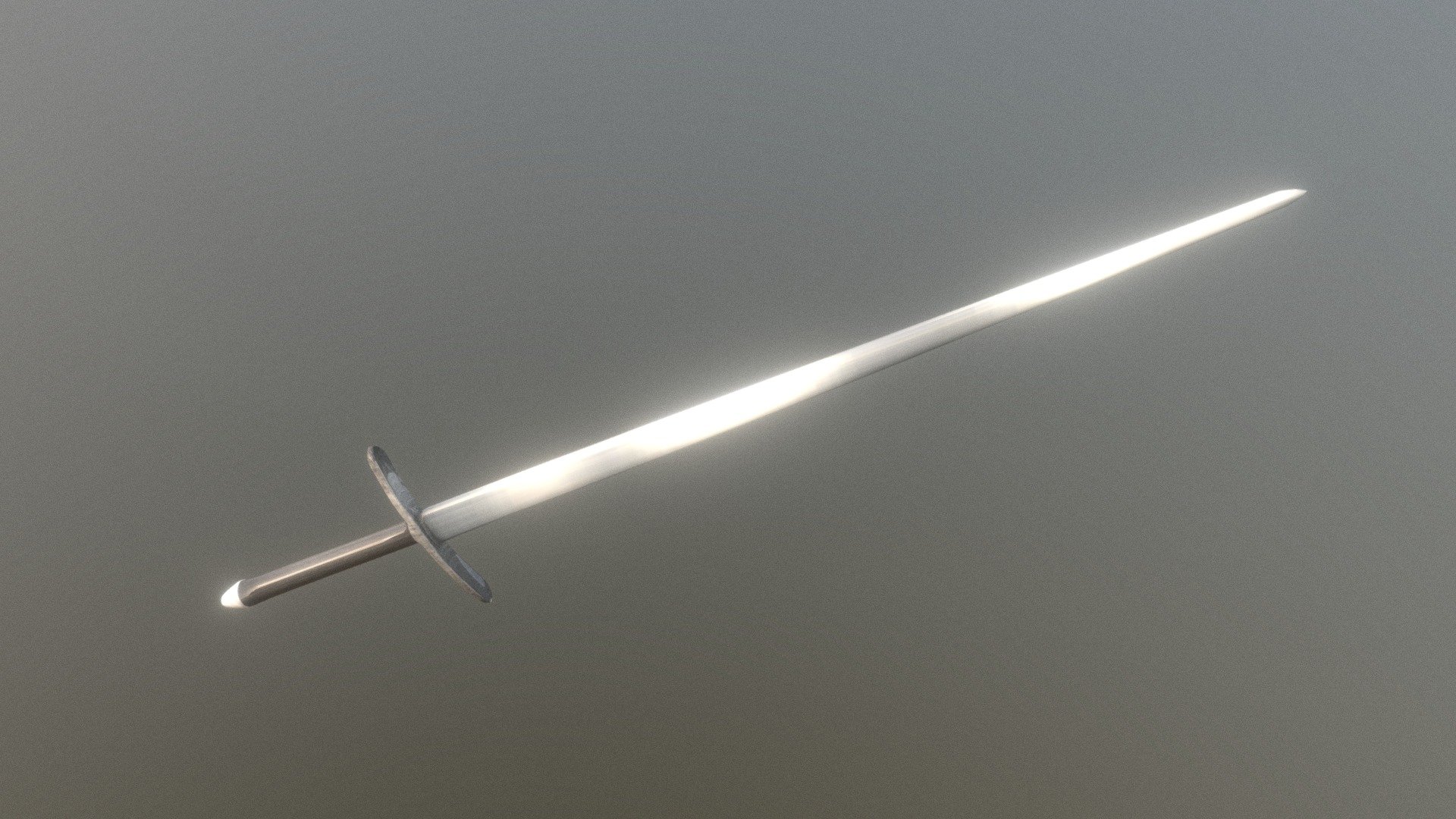 Low Poly Steel Sword - Download Free 3D model by Yanez Designs (@Yanez ...