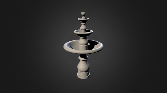 fountain - 3D model by hsinni [136a29b] - Sketchfab