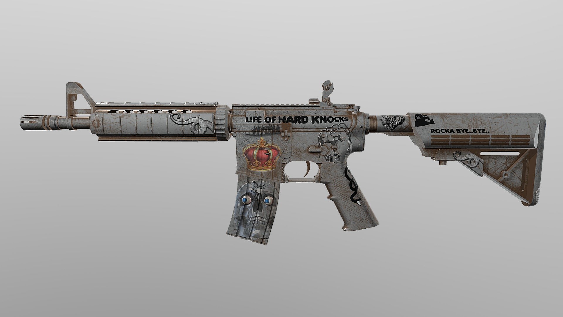 M4A4 - 3D model by sharkattack37 [136ad16] - Sketchfab