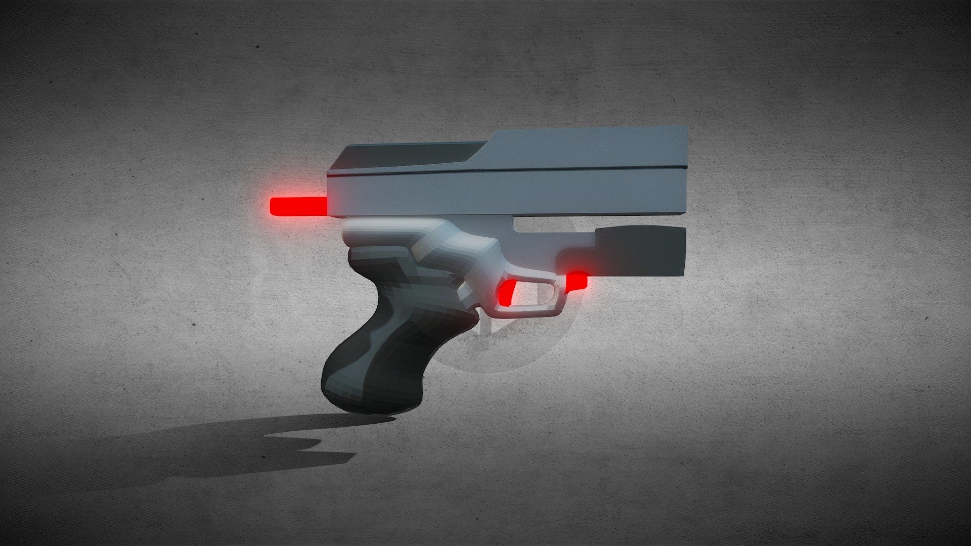 Pistol - 3D model by Alisha (@AlishaBegum) [136b967] - Sketchfab