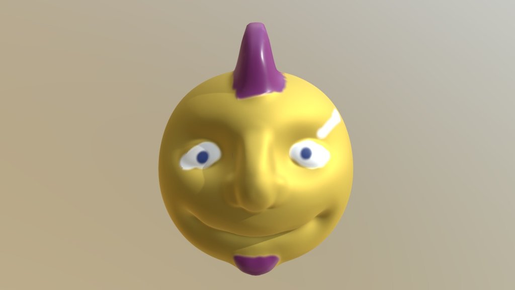 Mohawk Smiling Hipster Emoji - 3D model by hartalex [136cf47] - Sketchfab