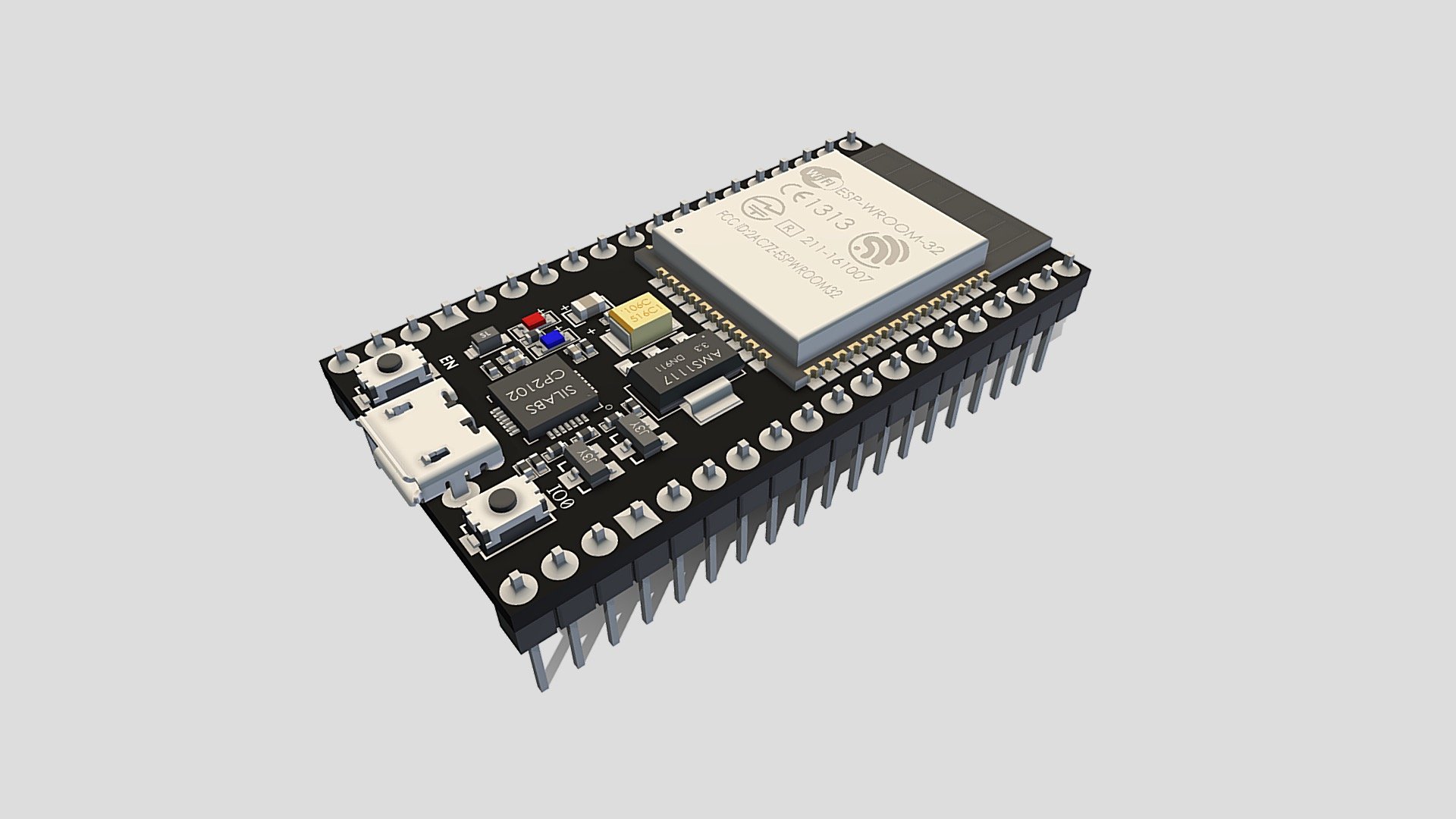 NodeMCU 32S - Buy Royalty Free 3D model by Anson Au (@ansonau) [136db5e ...