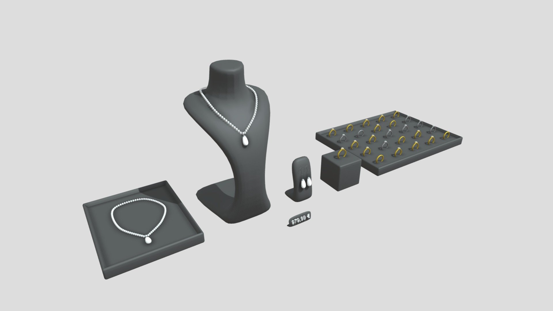 Jewelry lot for jewelry - 3D model by kopofx [1371f40] - Sketchfab