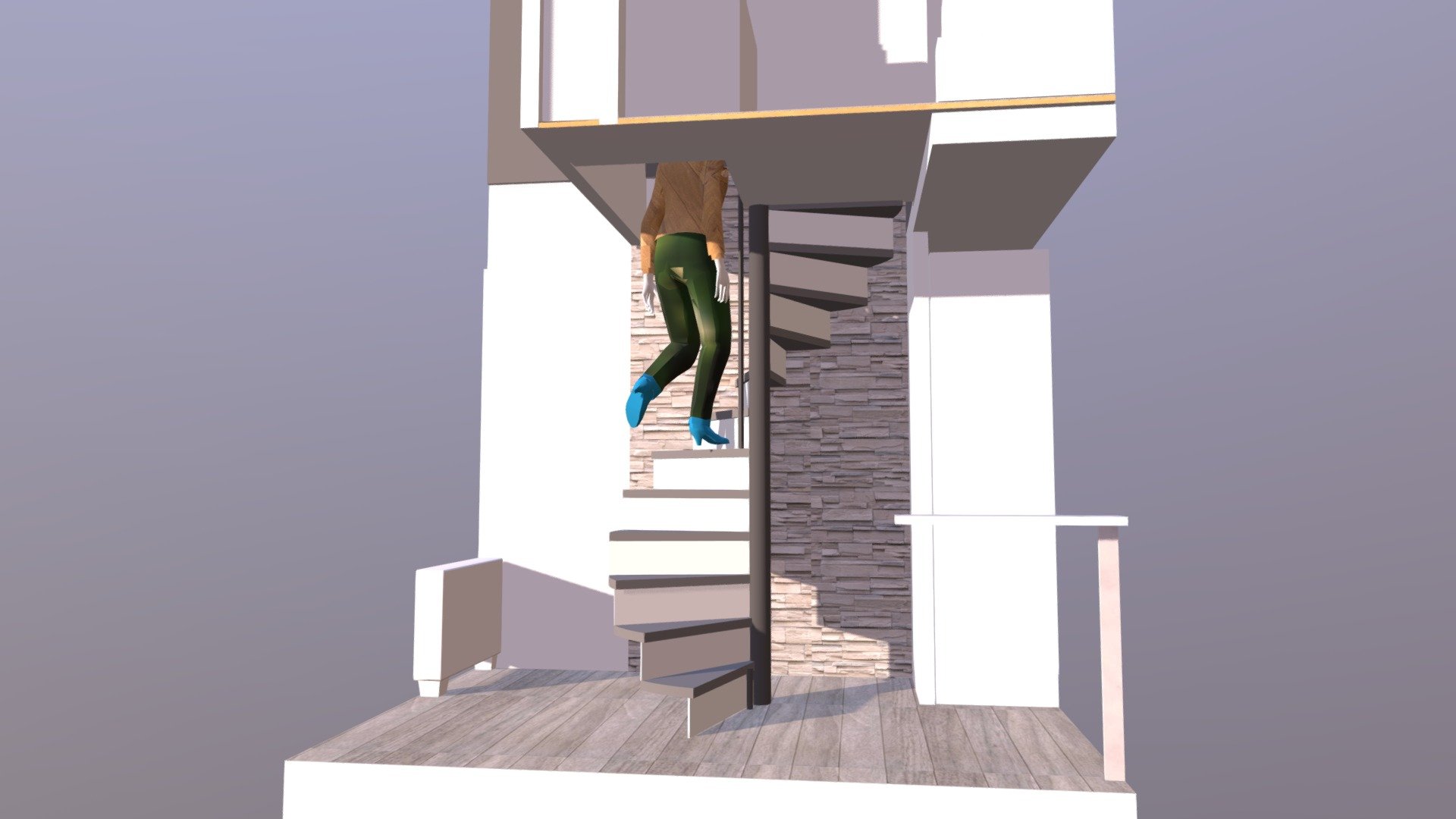 Escalier - 3D model by a.brus [1372317] - Sketchfab