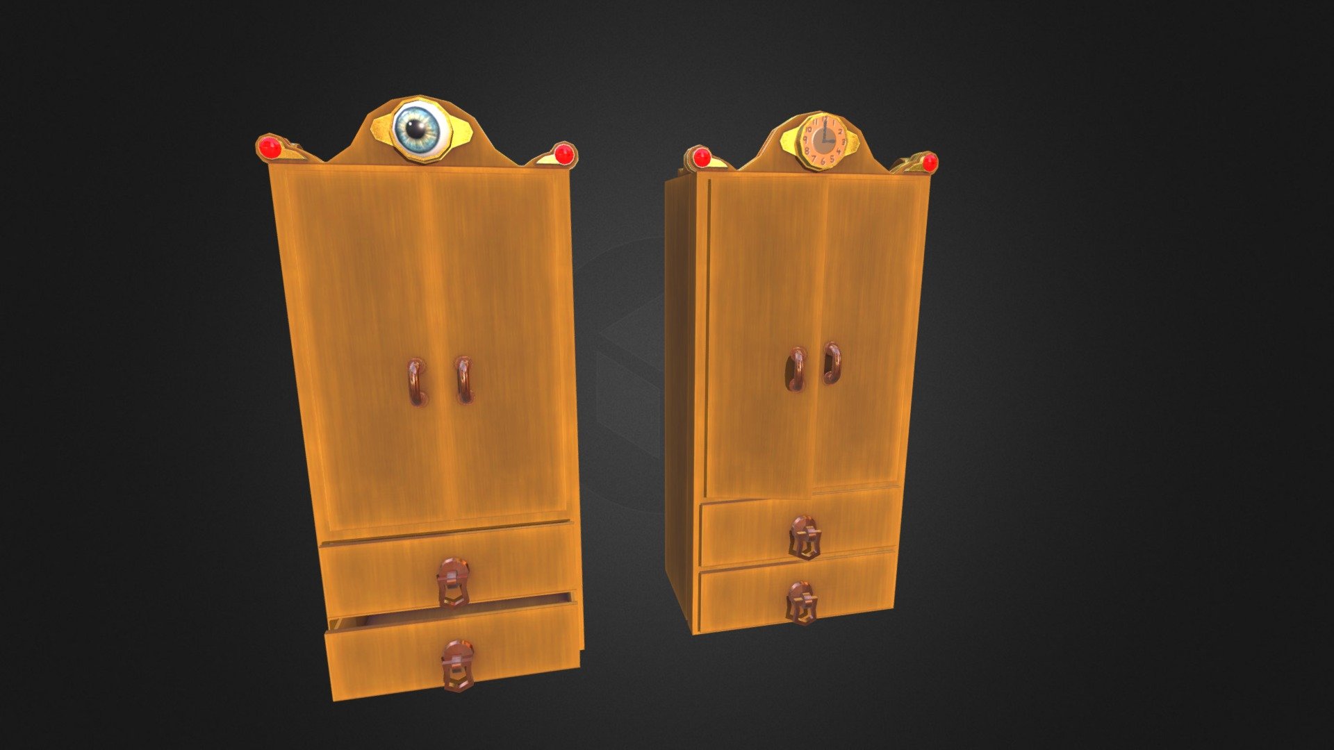 Stylized Cabinet - Download Free 3D model by KennyT [13742cd] - Sketchfab