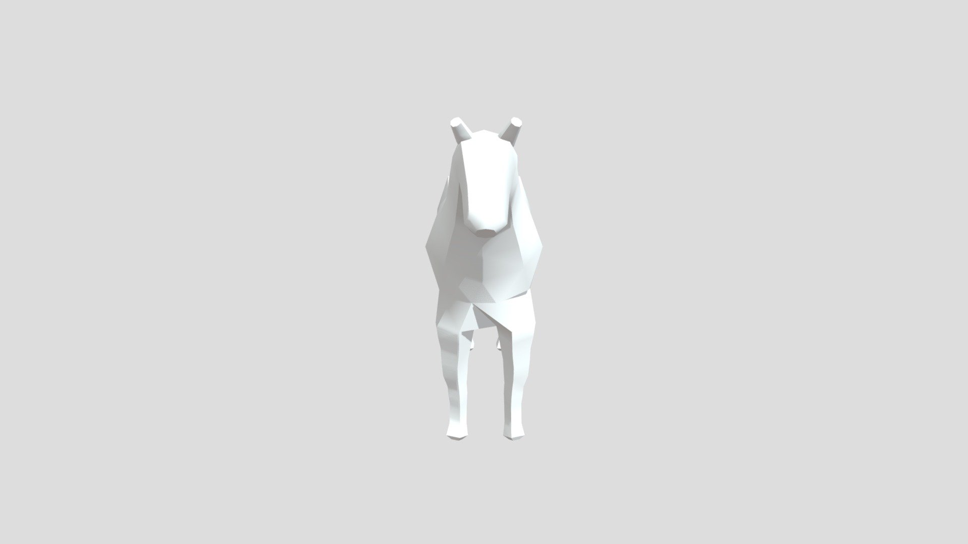 Low Poly Horse - 3D model by jordatronn [13778c8] - Sketchfab