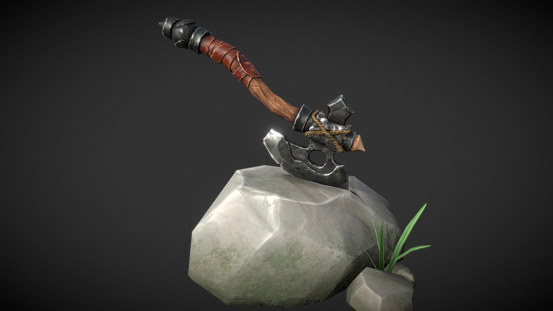 Stylized Axe - 3D model by 3d.rina [137c4ae] - Sketchfab