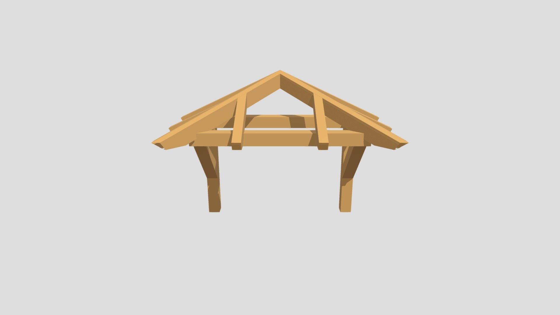 Vordach-Walmdach 10 - Download Free 3D model by holz-bauplan.de ...