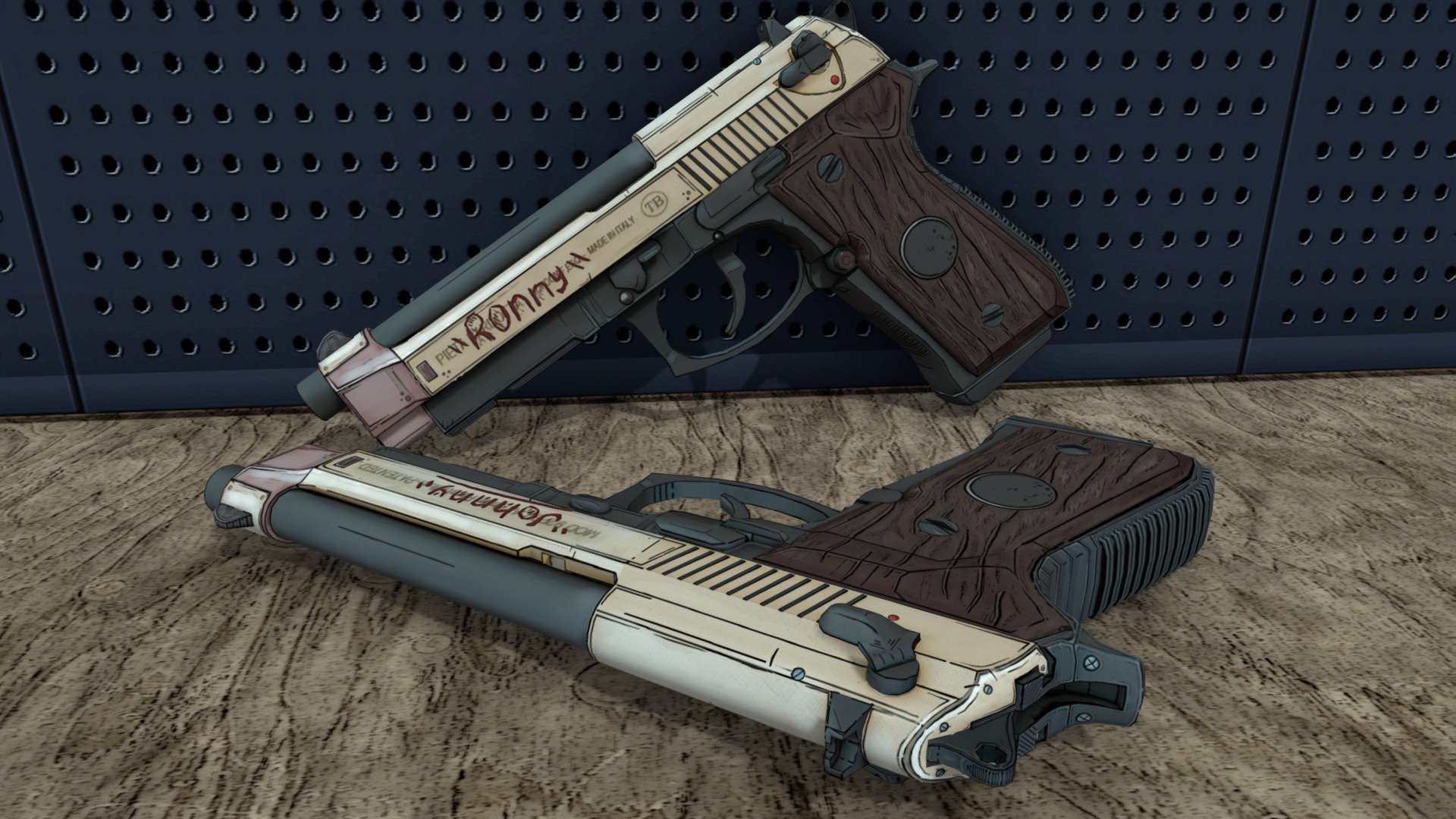 Dual Berettas - 3D model by corob88 [137d4f2] - Sketchfab