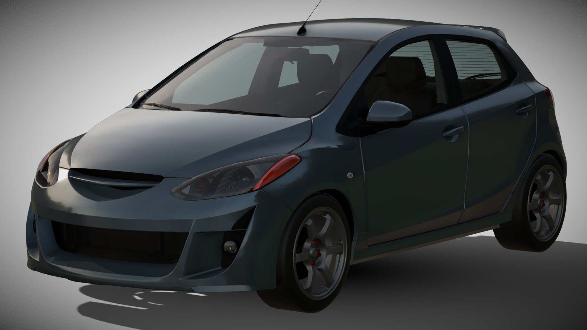 2015 Autoexe Mazda 2 / Demio Aero Kit DE-03 - Download Free 3D model by ...