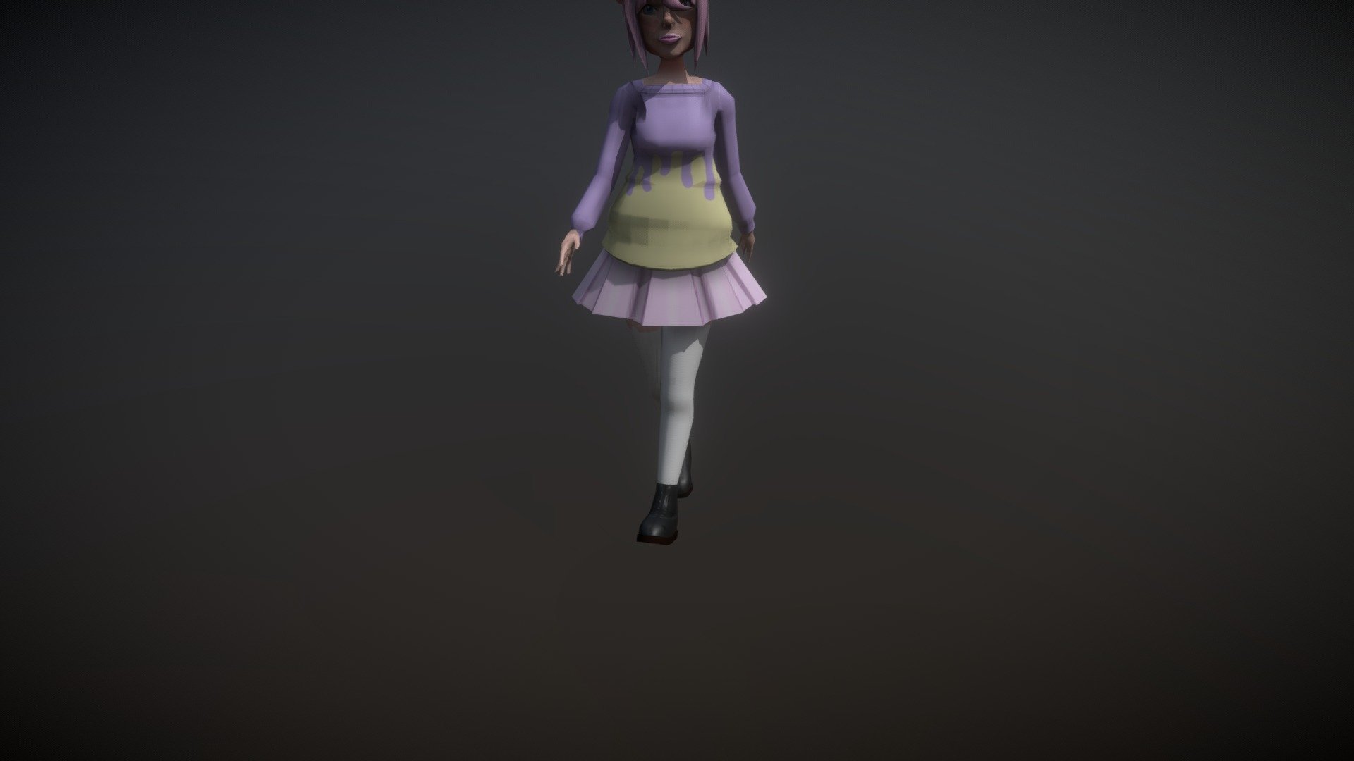 Sophia Walk cycle - 3D model by FortuneDrawing [137f01c] - Sketchfab