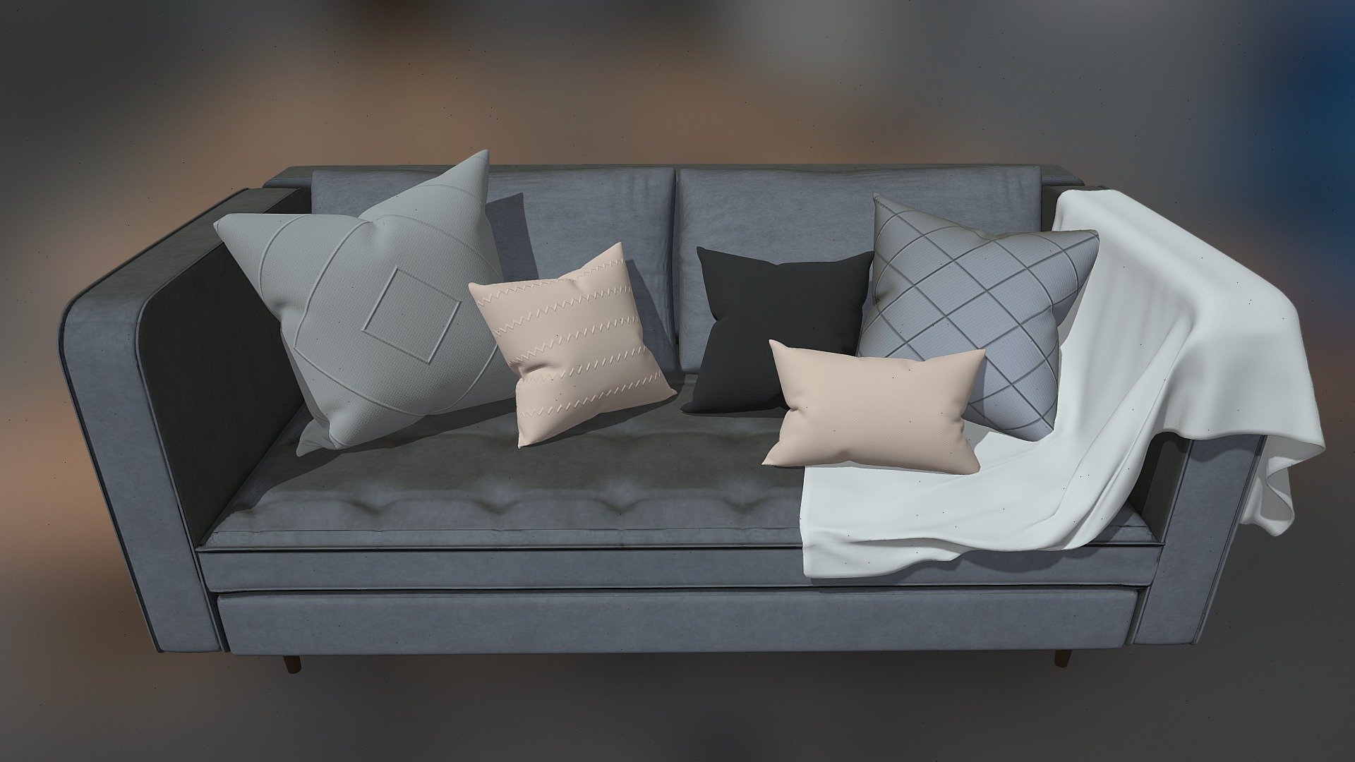 Couch - Download Free 3D model by k3ddesign [138139e] - Sketchfab