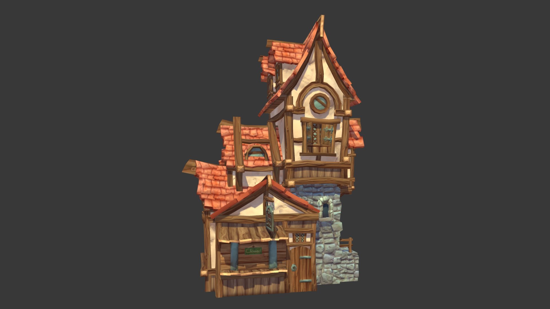 VIllage House Asset - 3D model by George_Tumbev [1381bd5] - Sketchfab