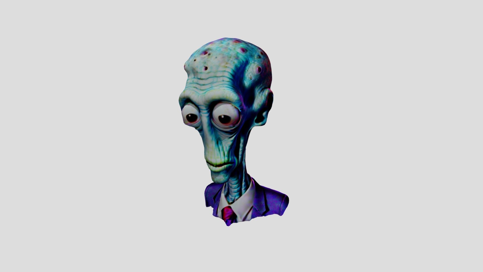 Alien Head - Download Free 3D model by bewhyareohin [1385911] - Sketchfab