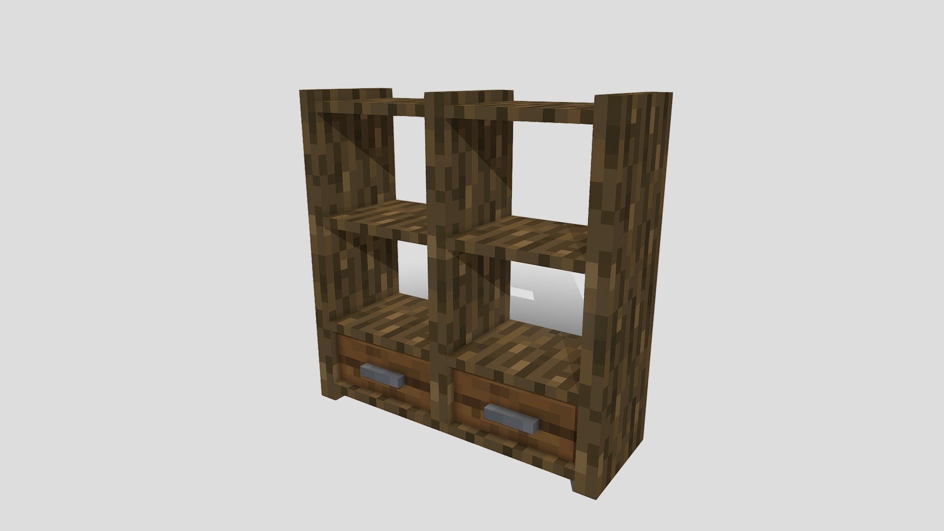 Dark Oak Shelf - Download Free 3D model by FishyBusiness [1385fbf ...