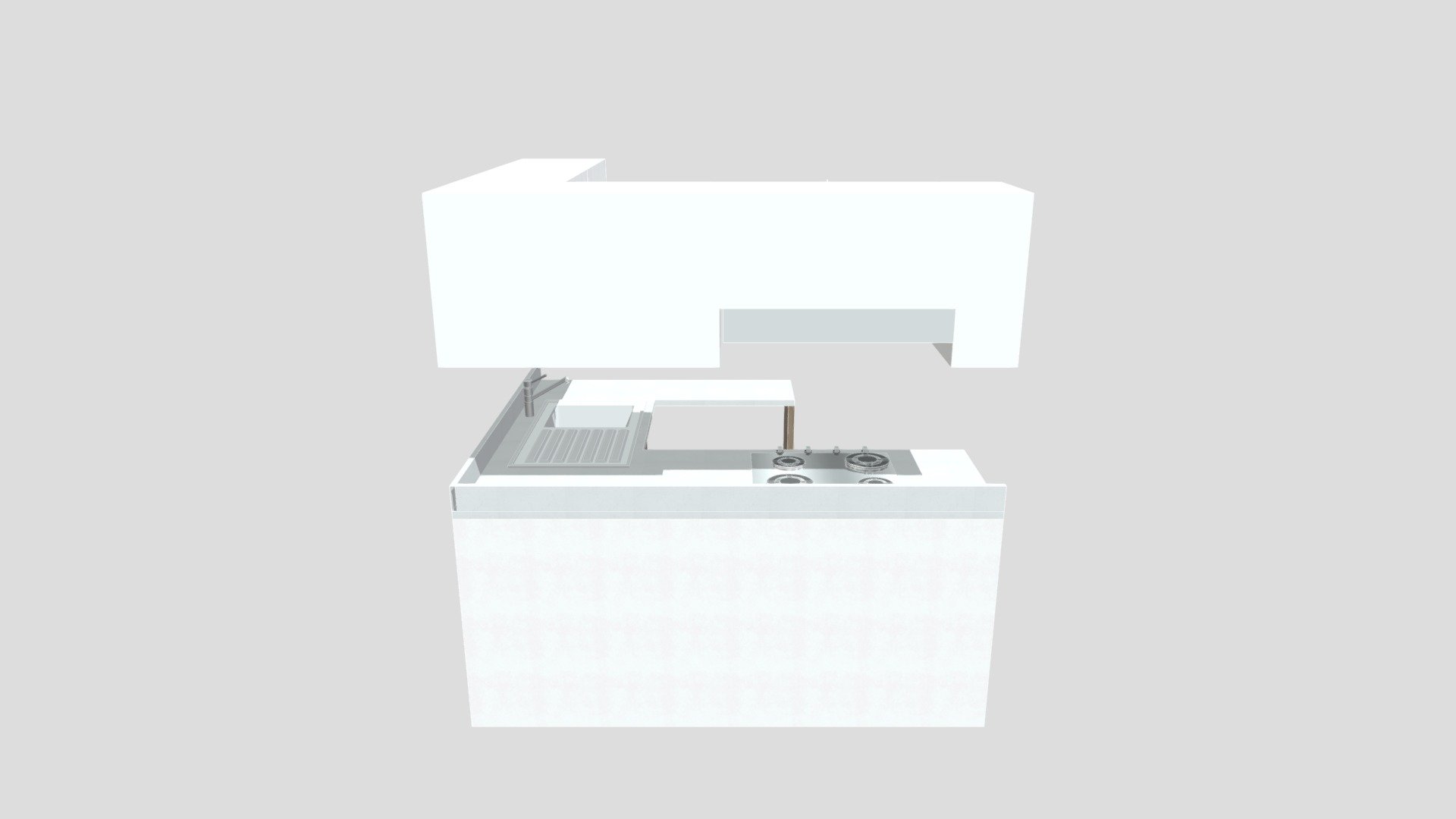 Kitchen L Shape Small - 3D model by MikeCer93 [1386848] - Sketchfab
