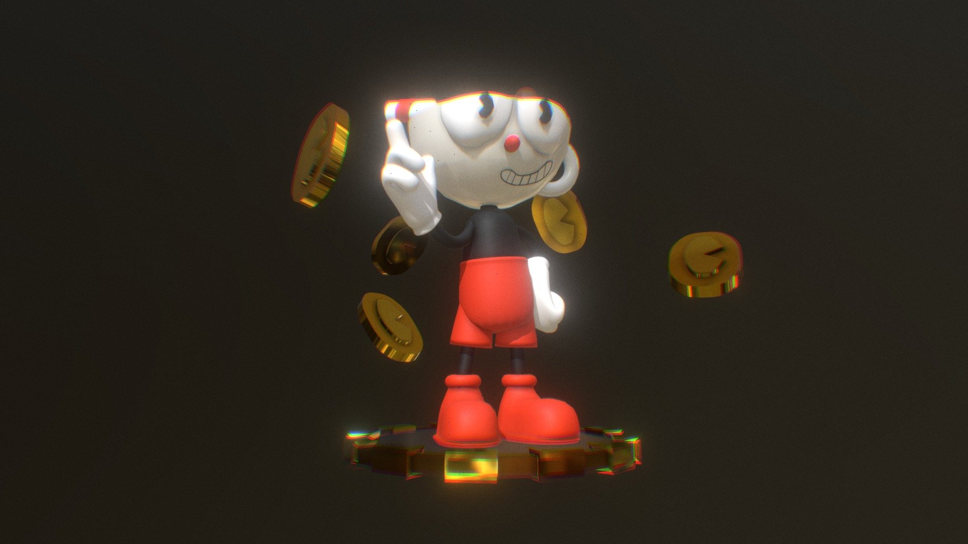 Cuphead - 3D model by docudzz1 [1386c53] - Sketchfab