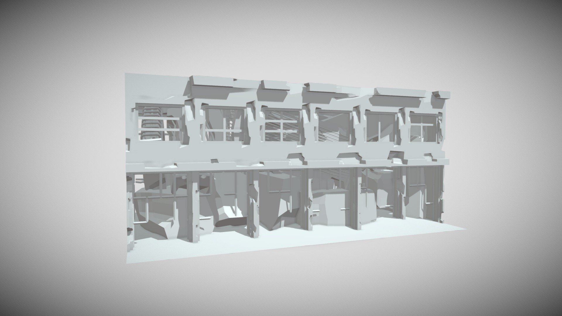 Destroyed Building 02 - Download Free 3D model by Console Art ...
