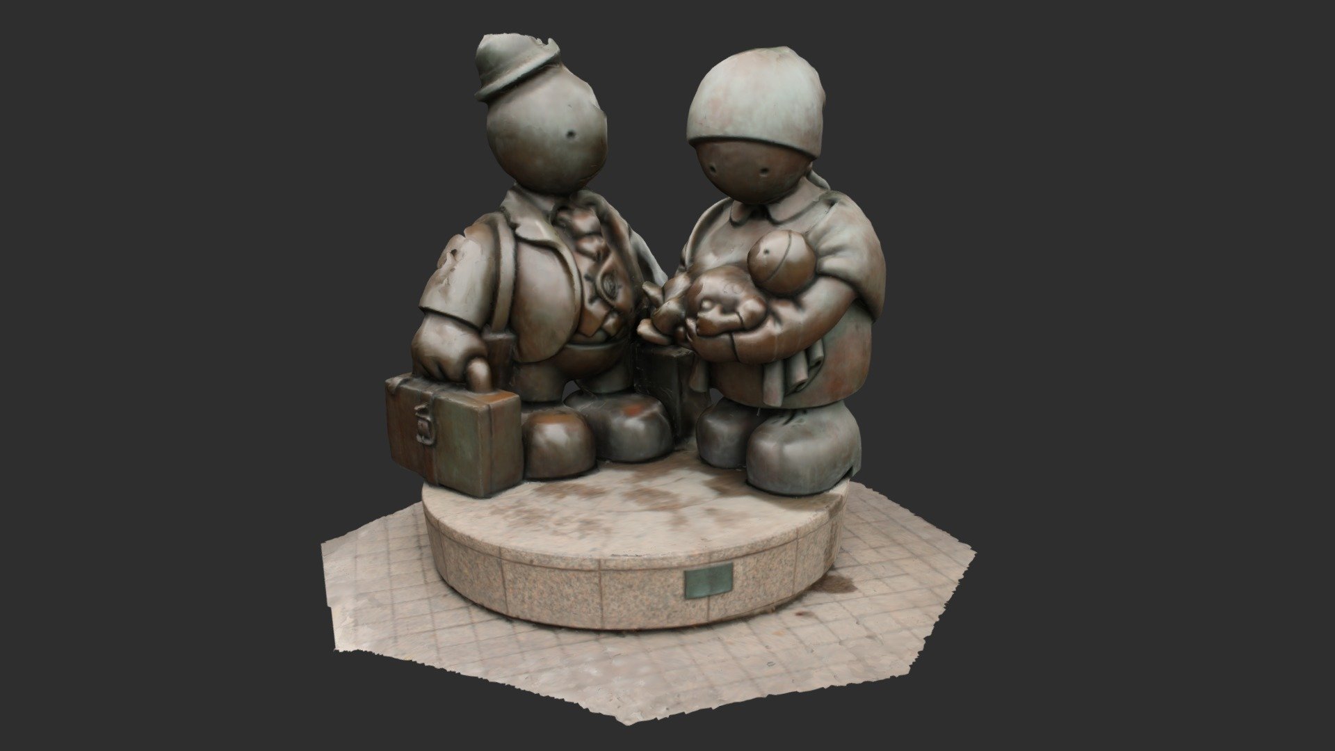 Immigrant Family Sculpture - 3D model by Puppetcamp [138797e] - Sketchfab