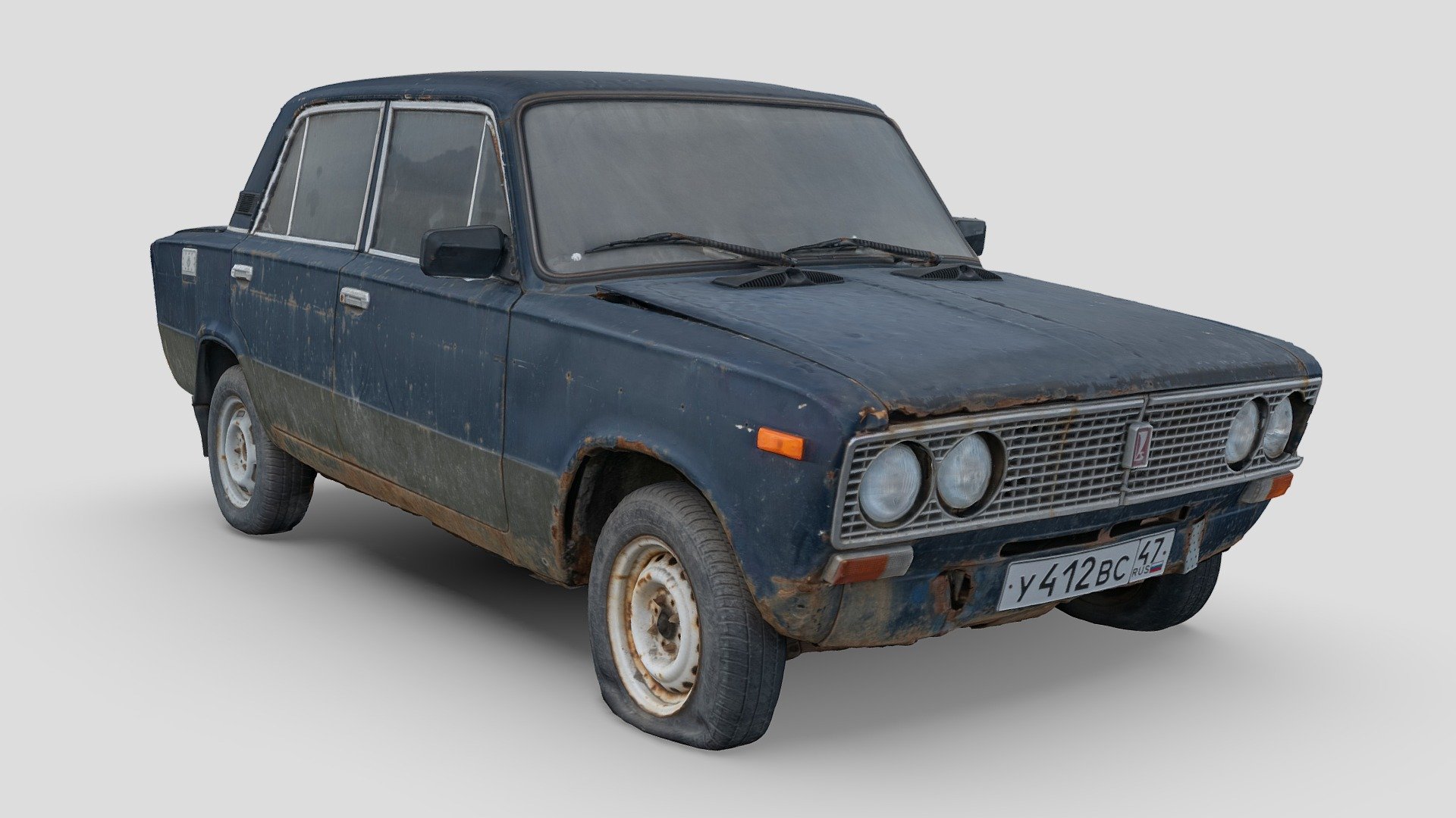 Soviet Car VAZ-2106 / ВАЗ-2106 - 3D model by Mikhail Volkov (@mgv) [1387cb3] - Sketchfab