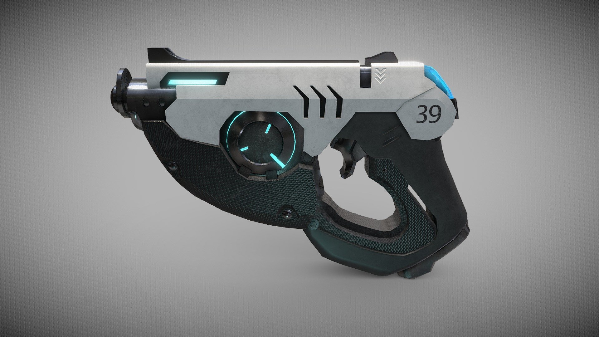 Tracer's Gun - Overwatch - 3D model by GGalicia [1389a93] - Sketchfab