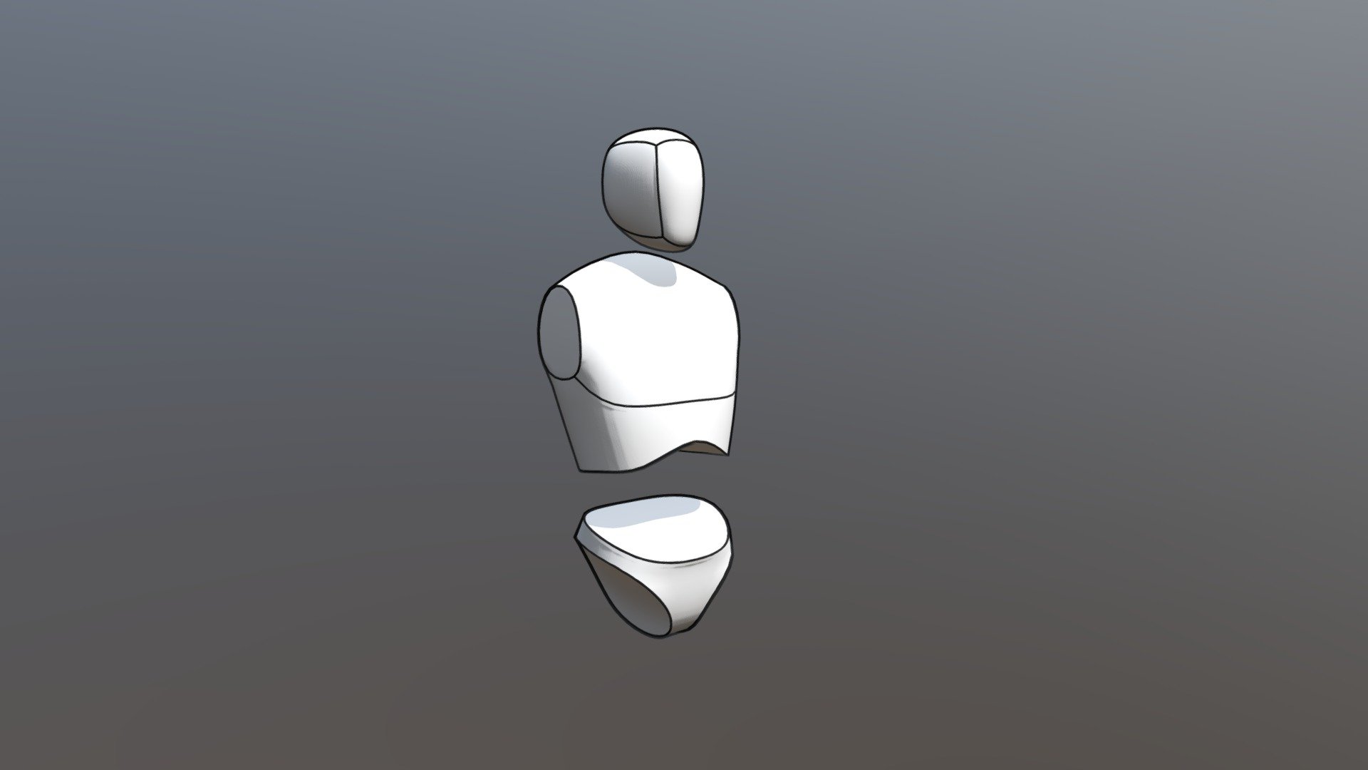 Male Figure Basic Shapes Drawing Aid - Download Free 3D model by ...