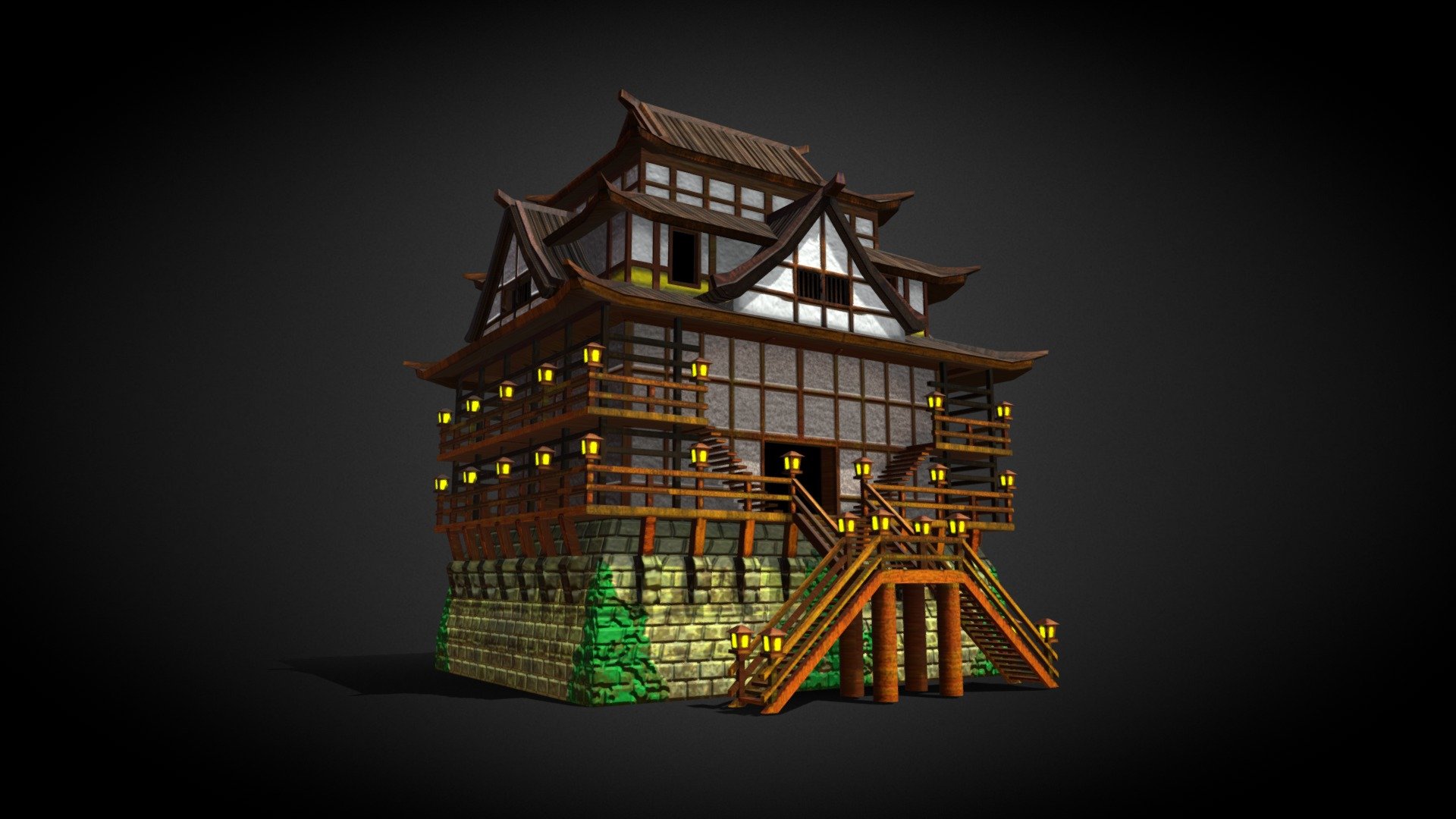 age of empires asian castle - Download Free 3D model by e-restrepo1114 ...