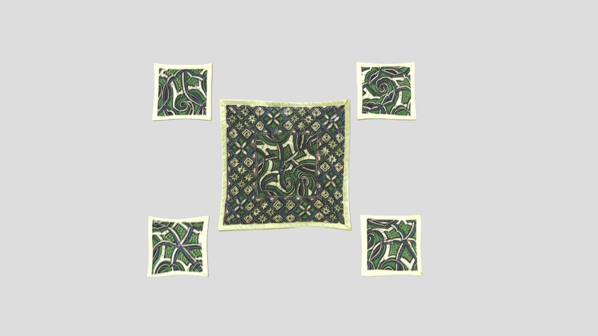 BATIK PLACEMAT COASTERS - Download Free 3D model by eeelabvisual ...