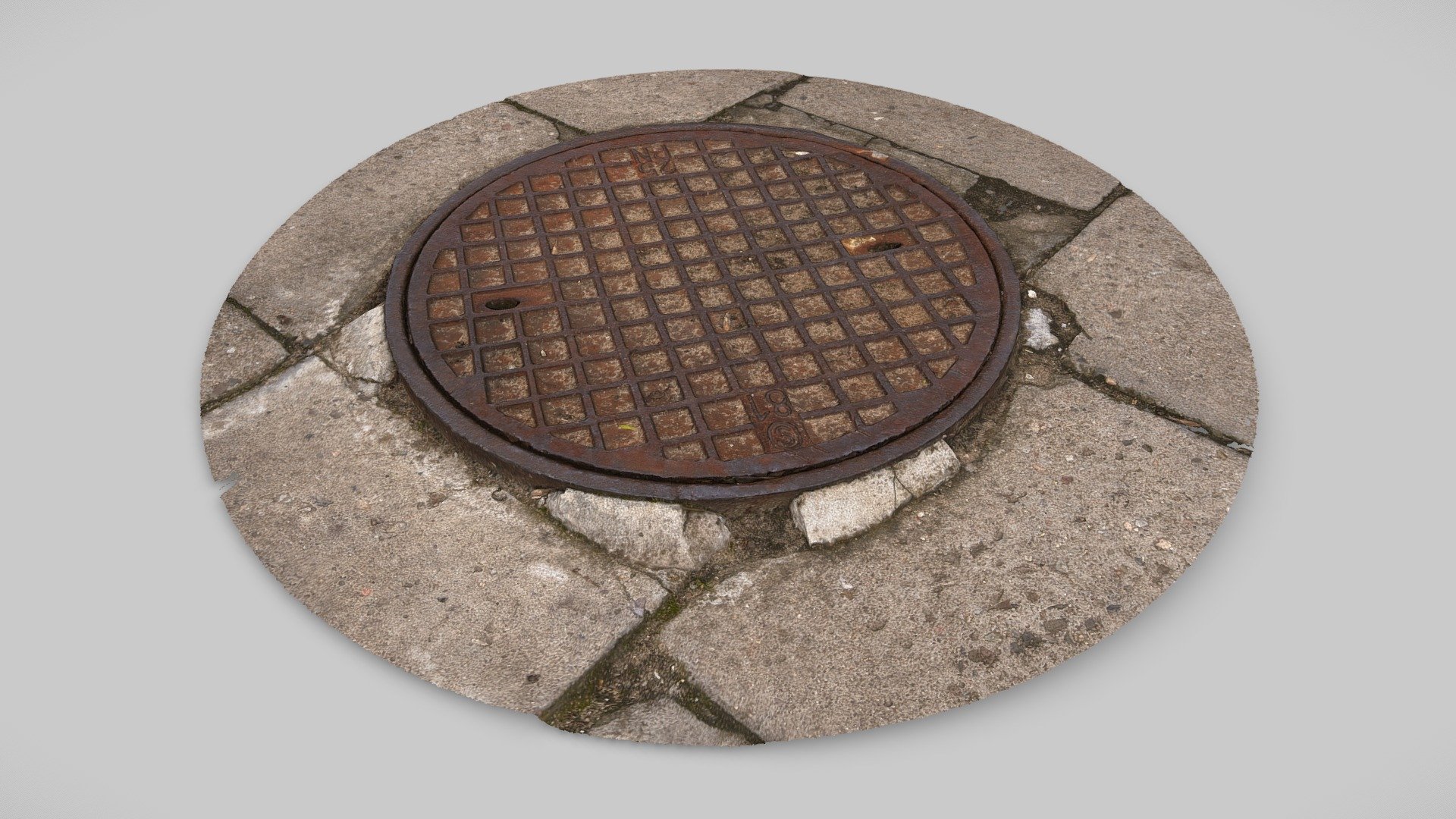 Manhole A - Download Free 3D model by robertusPL [138e2ff] - Sketchfab