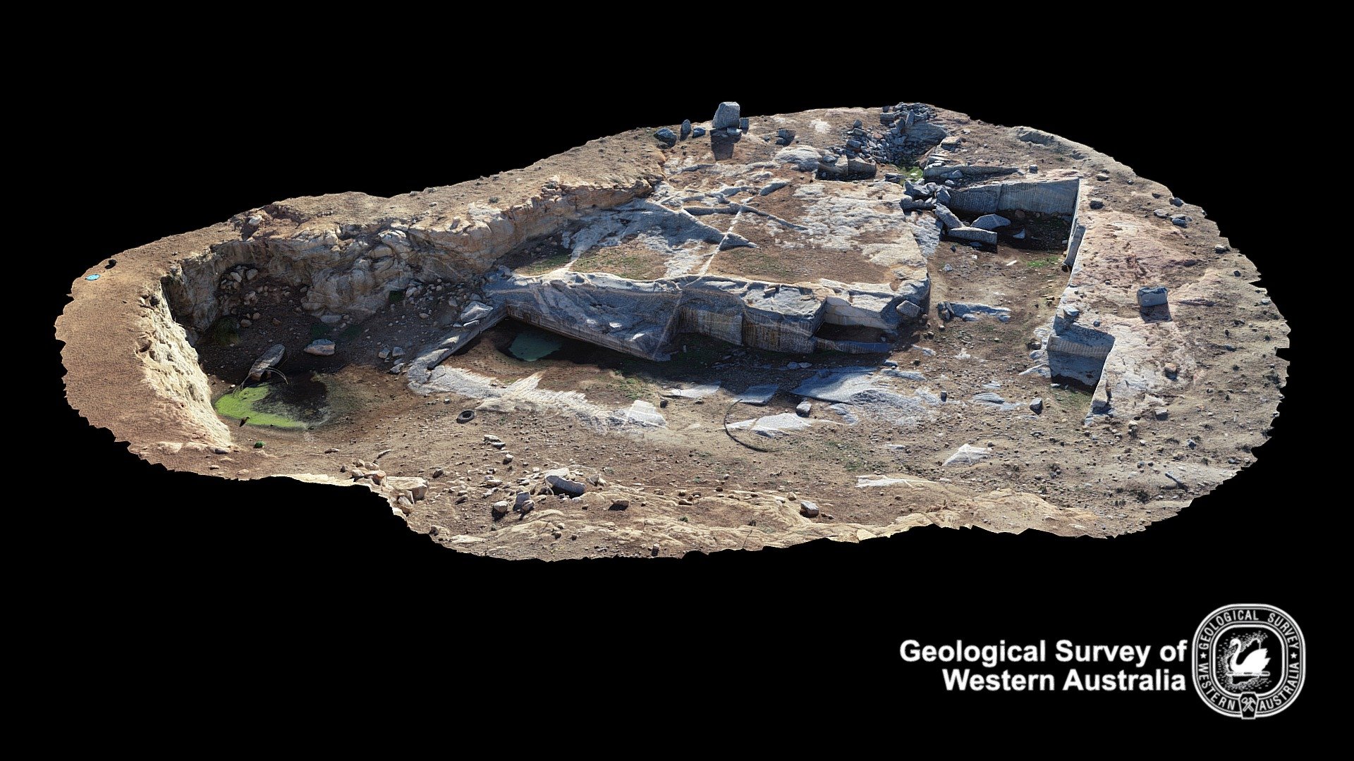 Boogardie Orbicular Granite quarry - Download Free 3D model by ...