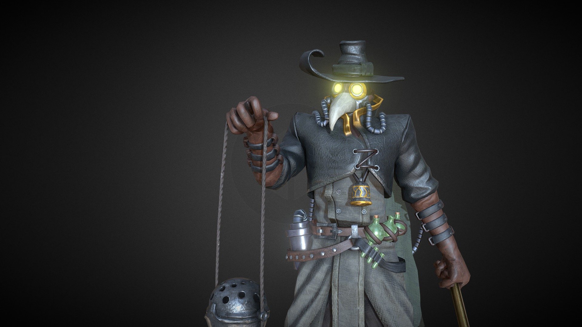 Plague Doctor - 3D model by dotflare [1391c63] - Sketchfab