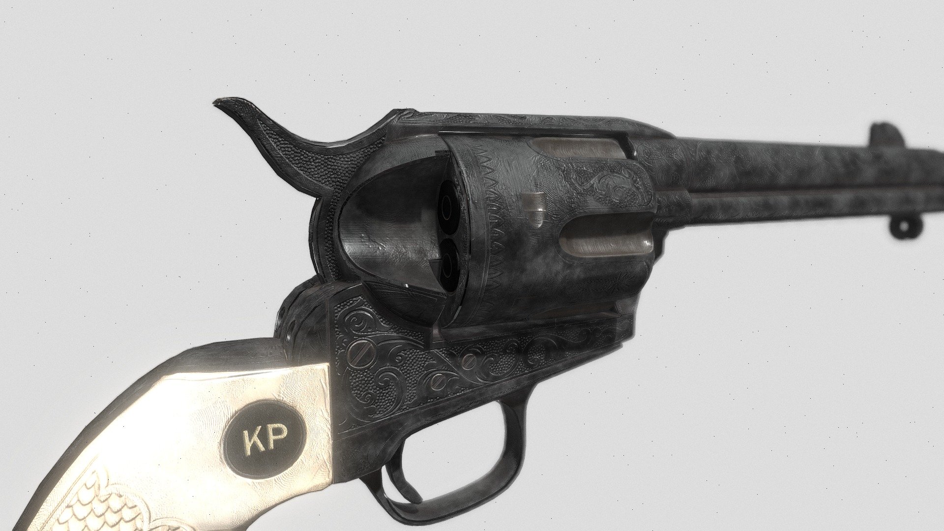 Colt revolver - 3D model by perikrishna (@perirkishna) [1392a03 ...