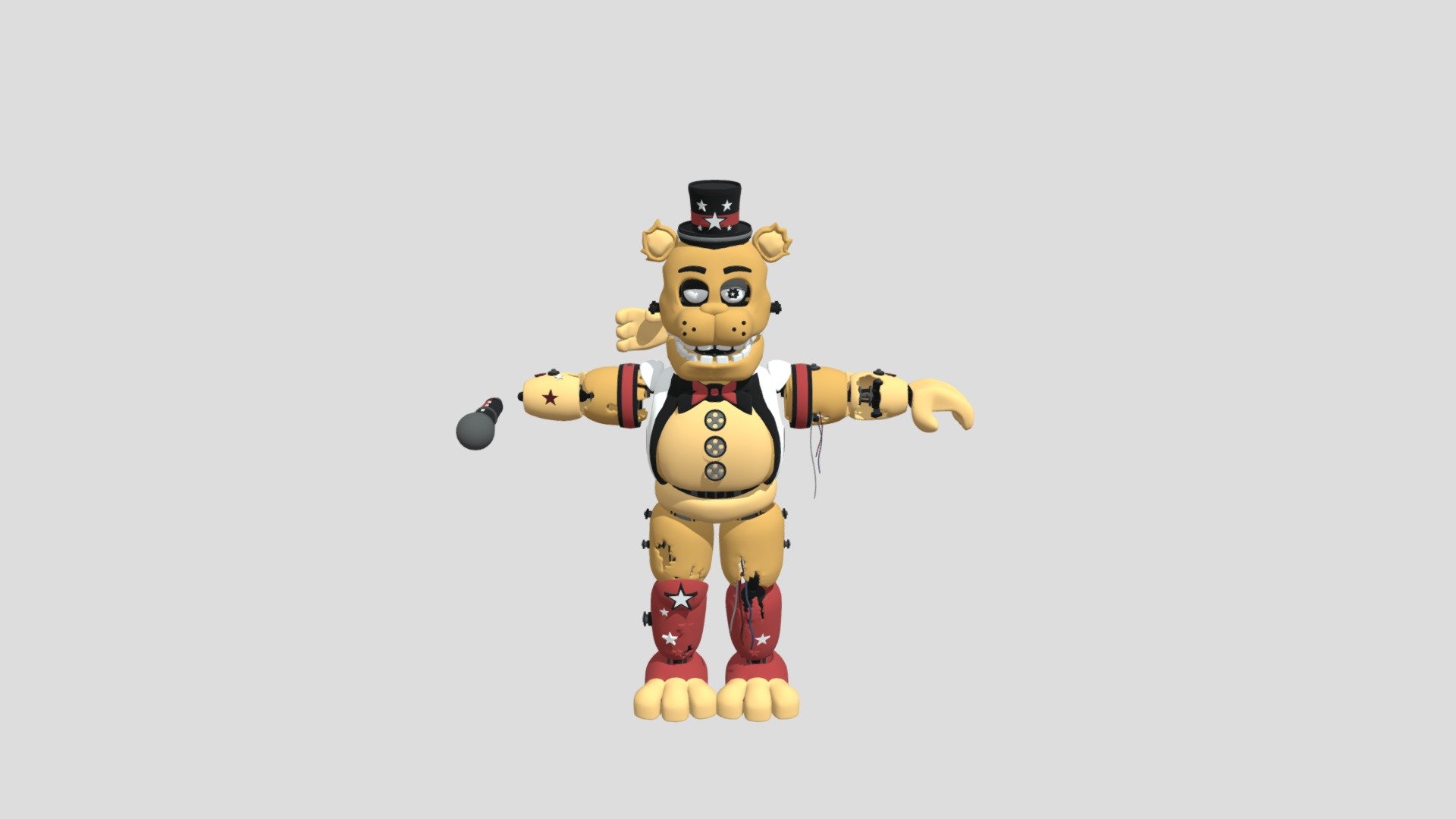 Whitered Star freddy - Download Free 3D model by Nacho1012 [1396b04 ...
