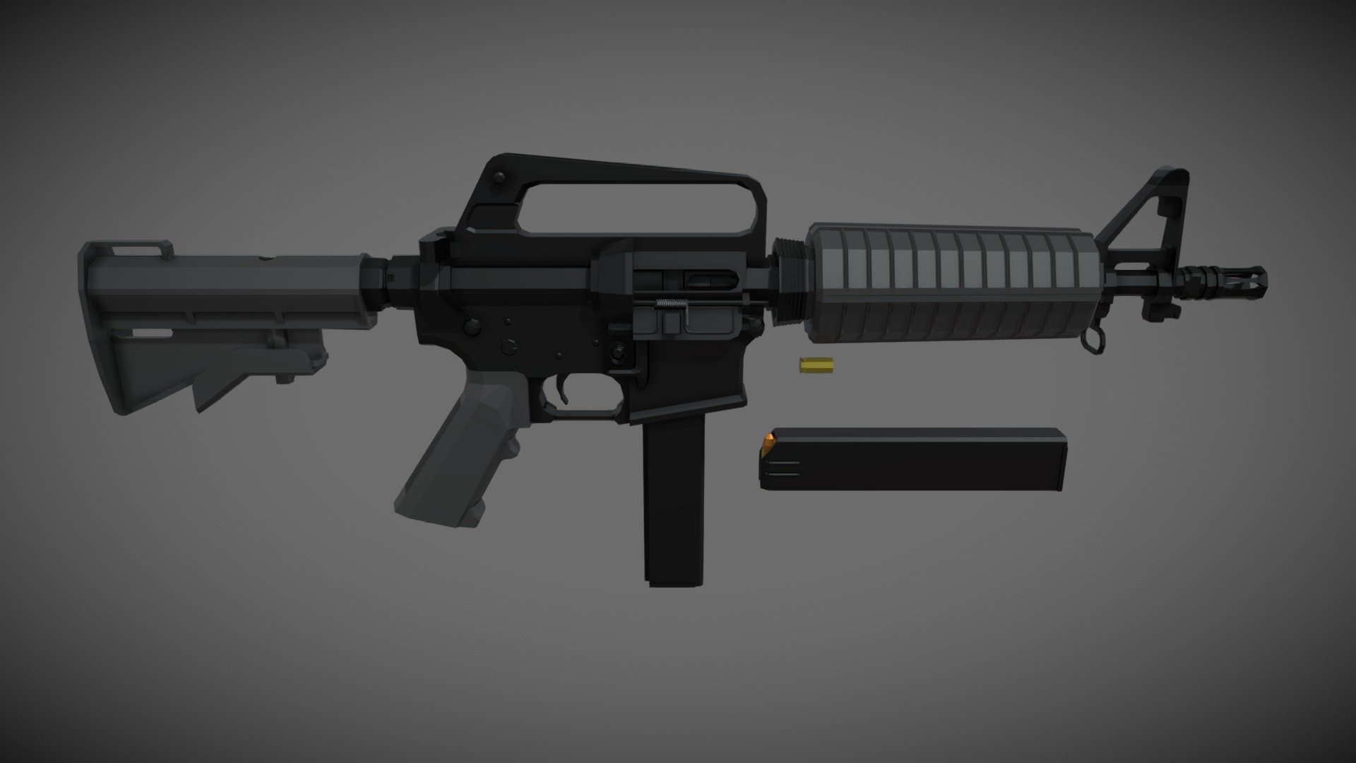 low-poly Colt 9mm SMG - Download Free 3D model by D_U (@DU1701 ...