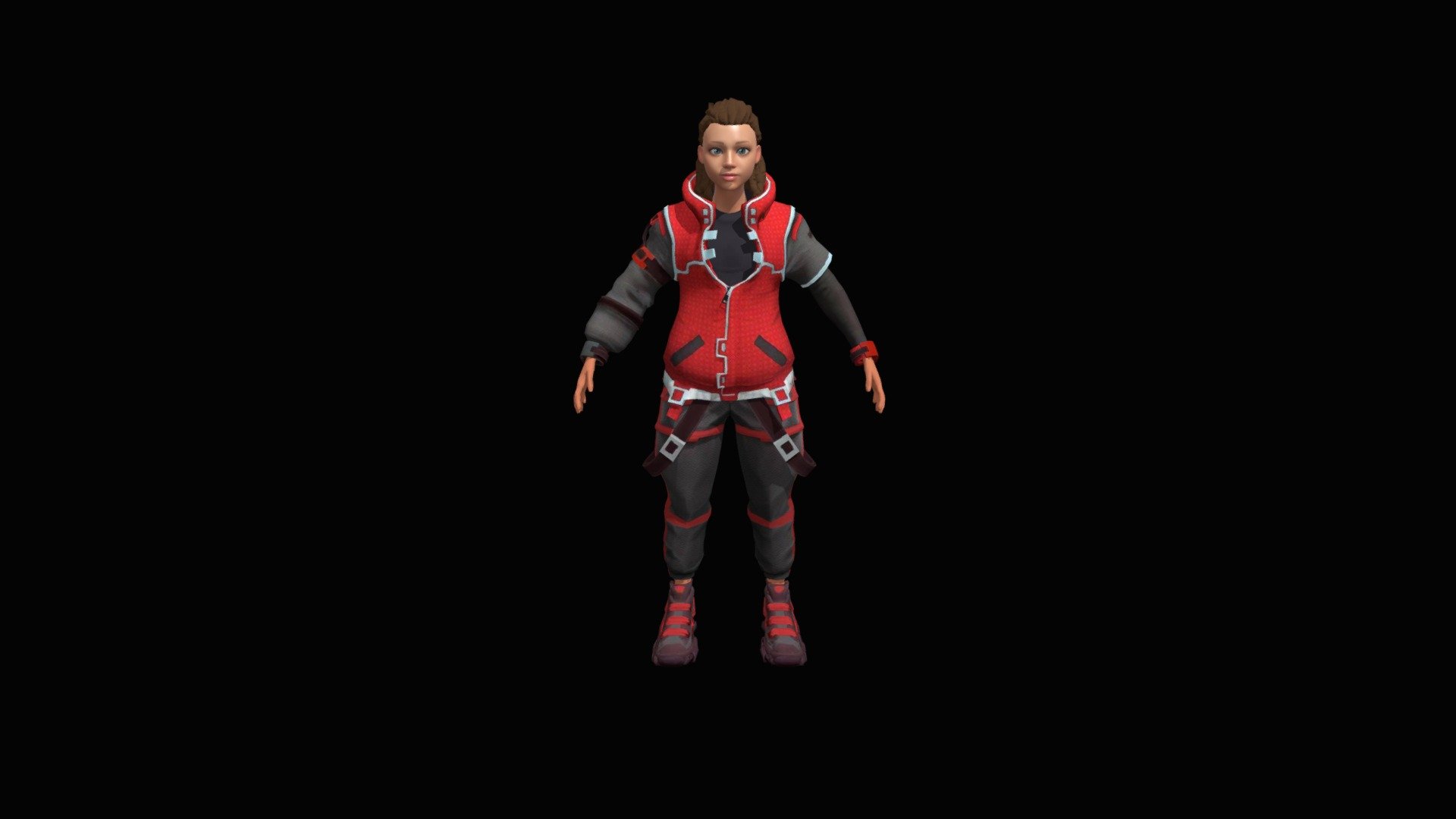 character girl #13 (FBX) - Download Free 3D model by BELAZ (@asset_for ...