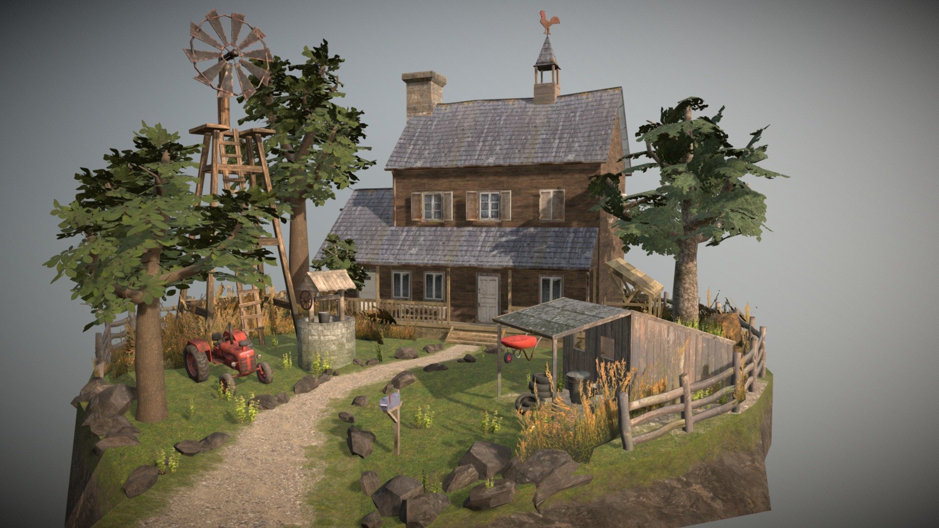 DAE Diorama retake - Small Farm - 3D model by marie.demeyere [139d5c2 ...
