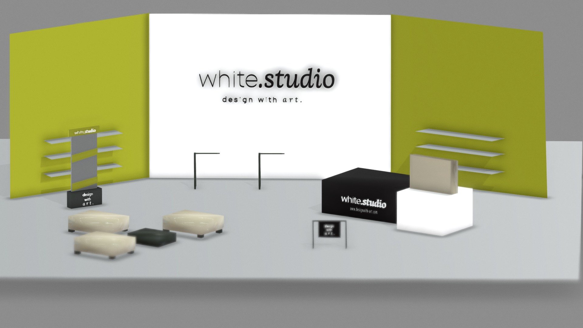 Stand- white.studio - 3D model by sairaherrera [139e57a] - Sketchfab
